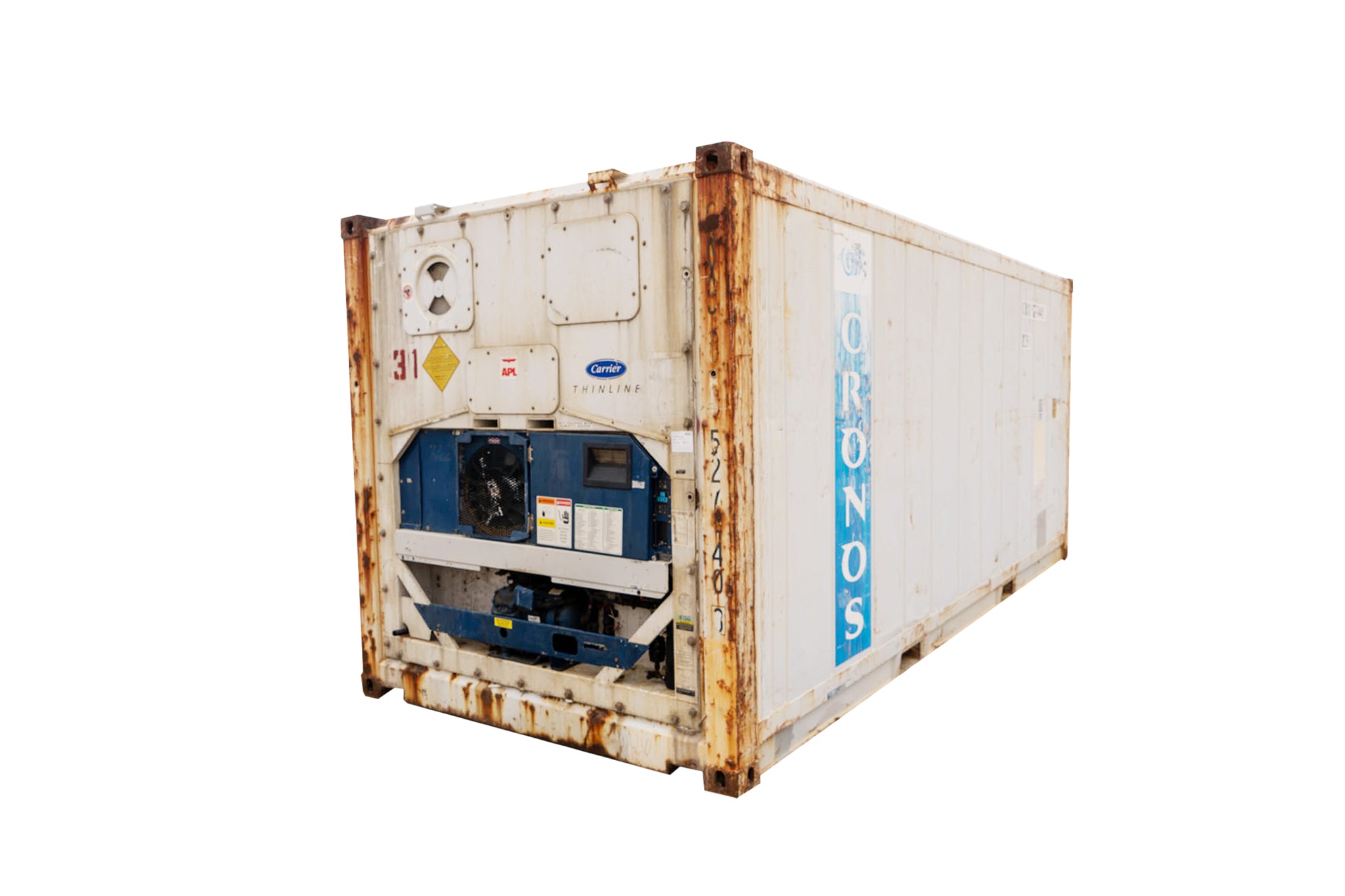 20' Standard Height Used Refrigerated Container (Three Phase) for sale ...