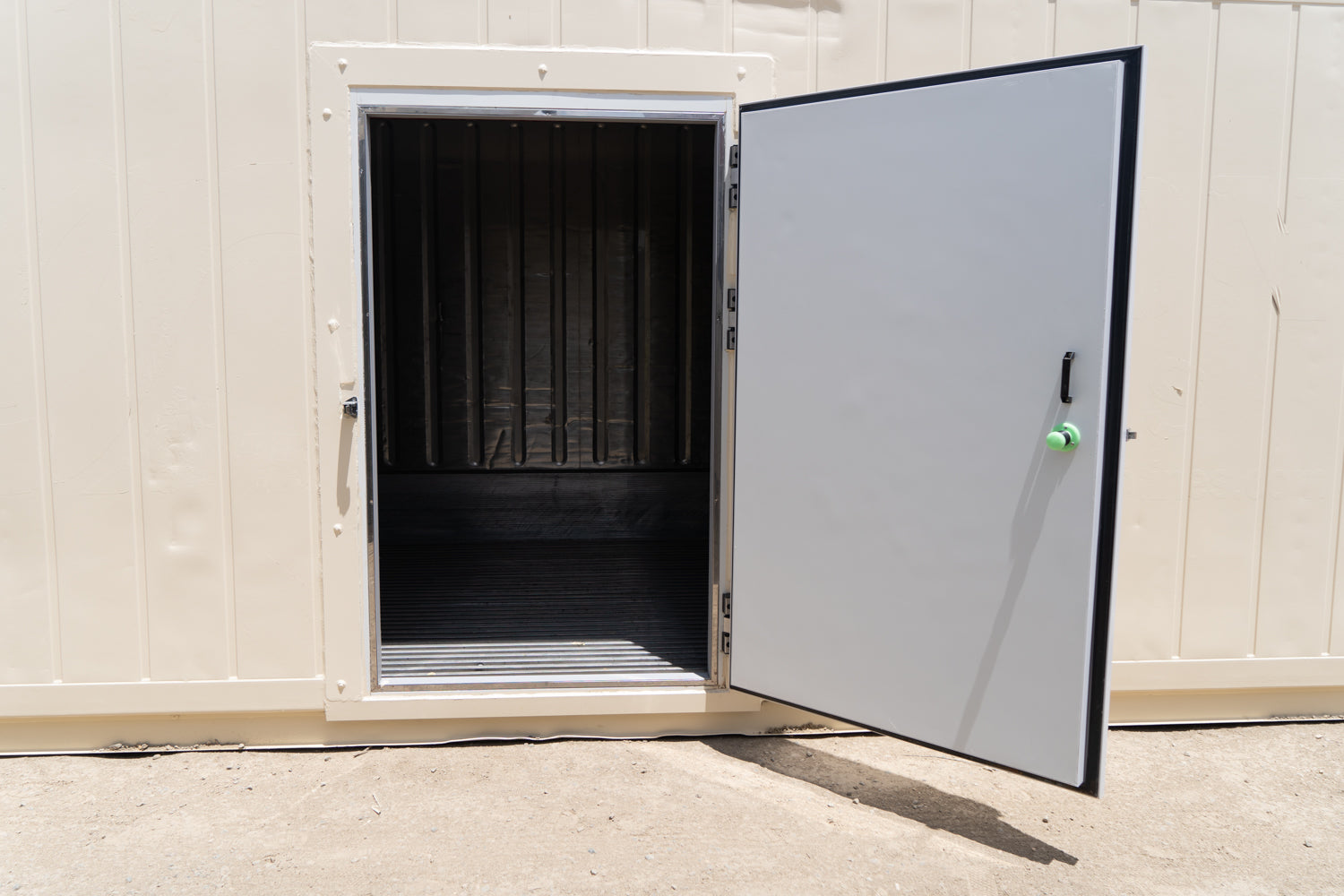 48” Refrigerated Container Butcher Door – Midstate Containers